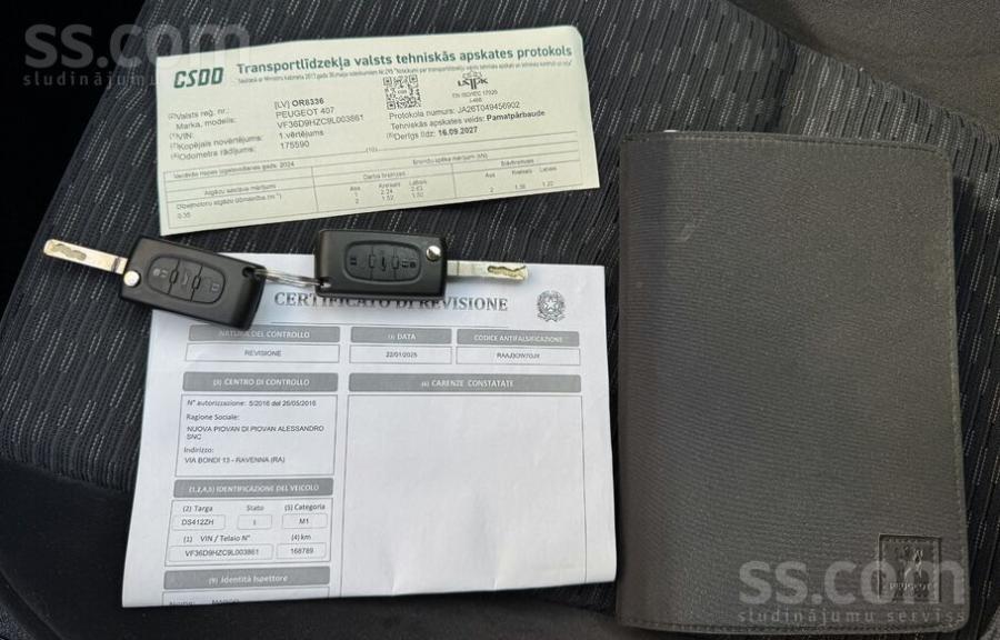 Черный Пежо 407 2009 в Елгава, объемом двигателя 1.60 л и пробегом 0 тыс. км за 3150 €, фото 19 на AUTOMOTO.COM.LV