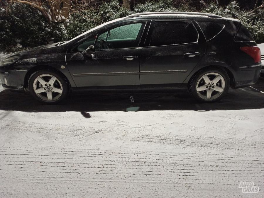 Black Peugeot 407 2005 in Vilnius, with an engine capacity of 2.00 L and mileage of 424 thousand km for 1000 €, photo 1 on AUTOMOTO.COM.LV