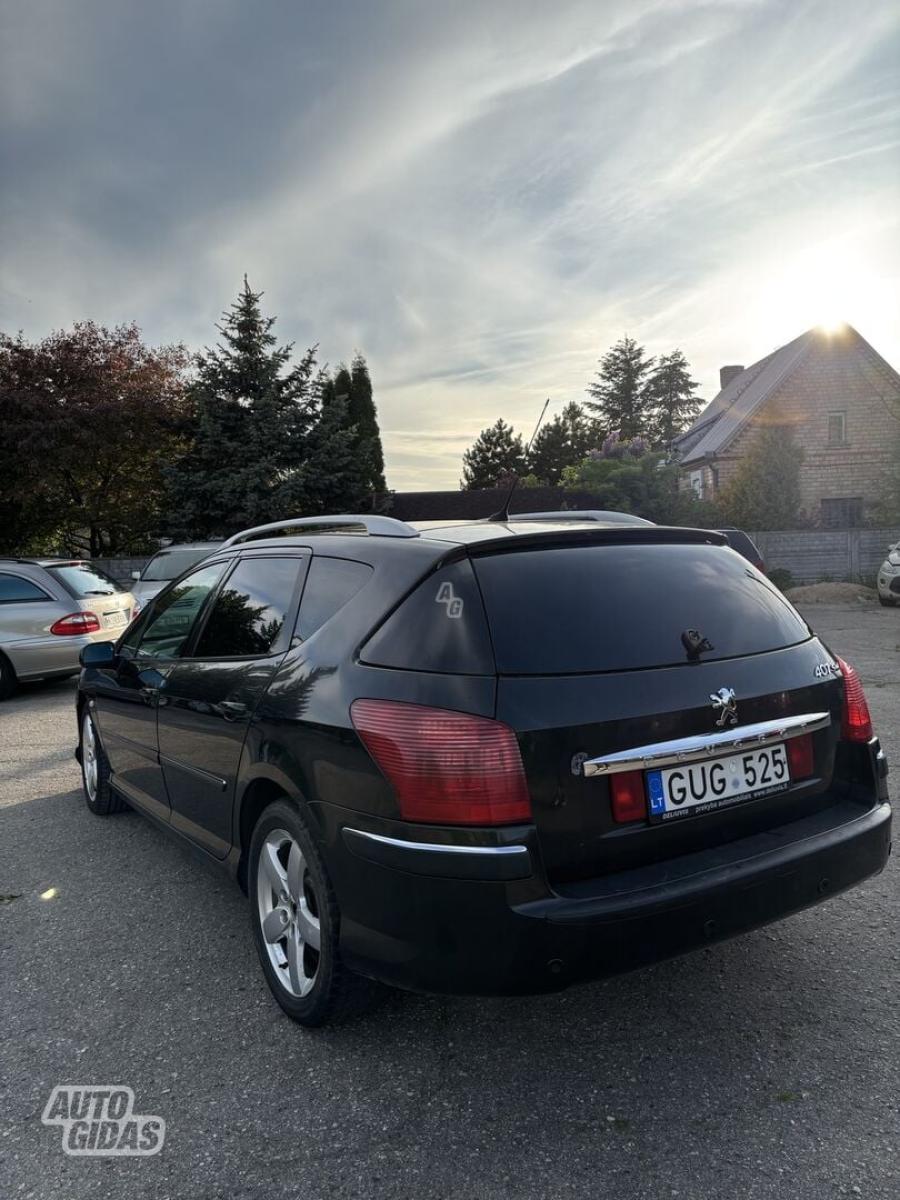 Black Peugeot 407 2005 in Joniskis, with an engine capacity of 2.00 L and mileage of 350 thousand km for 780 €, photo 7 on AUTOMOTO.COM.LV