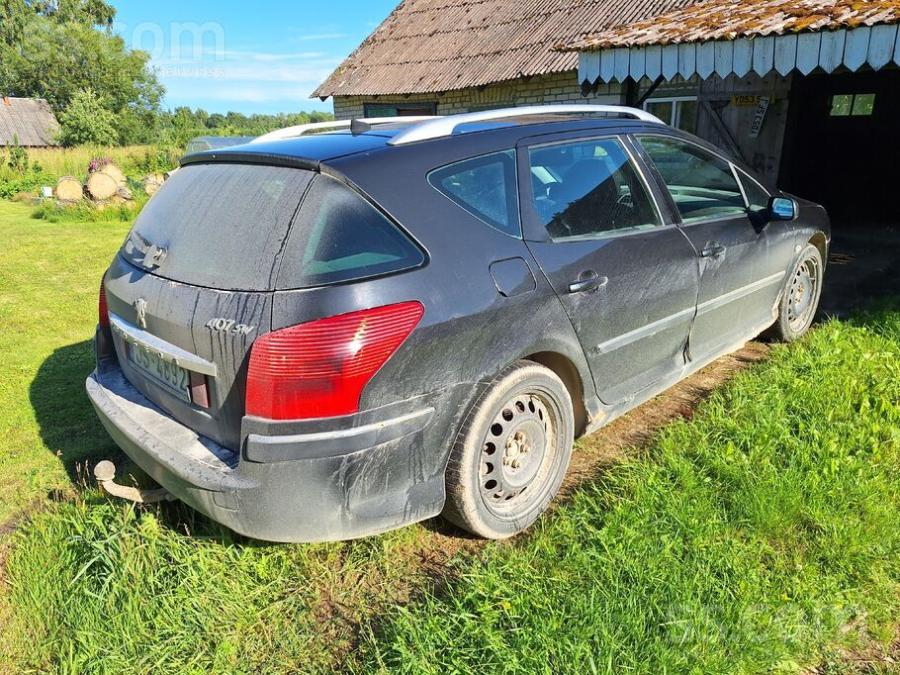 Черный Пежо 407 2005 в Цесис, объемом двигателя 2.00 л и пробегом 351 тыс. км за 600 €, фото 4 на AUTOMOTO.COM.LV