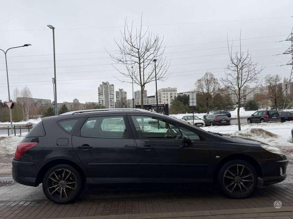 Black Peugeot 407 2006 in Vilnius, with an engine capacity of 1.60 L and mileage of 333 thousand km for 490 €, photo 4 on AUTOMOTO.COM.LV