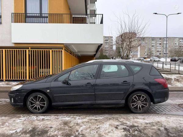 Black Peugeot 407 2006 in Vilnius, with an engine capacity of 1.60 L and mileage of 333 thousand km for 490 €, photo 8 on AUTOMOTO.COM.LV