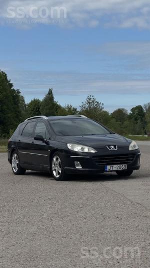 Black Peugeot 407 2006 in Liepaja, with an engine capacity of 2.00 L and mileage of 300 thousand km for 1550 €, photo  on AUTOMOTO.COM.LV