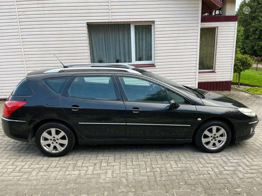 Black Peugeot 407 2006 in Vilkaviskis, with an engine capacity of 2.00 L and mileage of 341 thousand km for 1300 €, photo 5 on AUTOMOTO.COM.LV