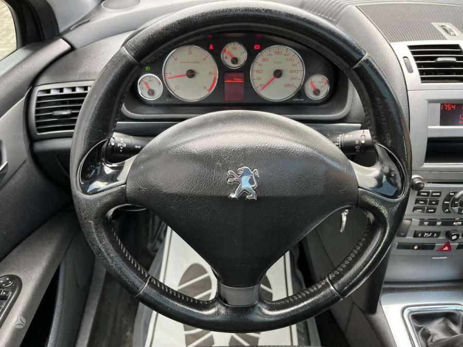 Black Peugeot 407 2006 in Vilkaviskis, with an engine capacity of 2.00 L and mileage of 341 thousand km for 1300 €, photo 13 on AUTOMOTO.COM.LV