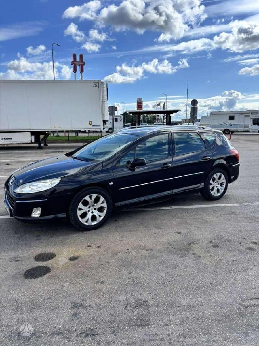 Black Peugeot 407 2006 in Vilkaviskis, with an engine capacity of 2.00 L and mileage of 333 thousand km for 1300 €, photo 5 on AUTOMOTO.COM.LV