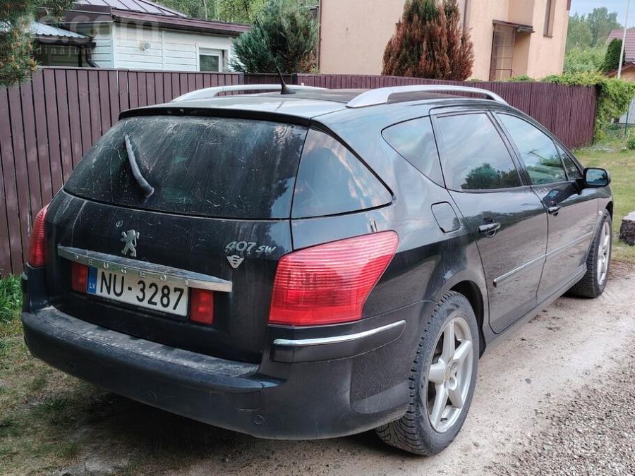 Black Peugeot 407 2007 in Riga, with an engine capacity of 2.70 L and mileage of 345 thousand km for 1450 €, photo 4 on AUTOMOTO.COM.LV