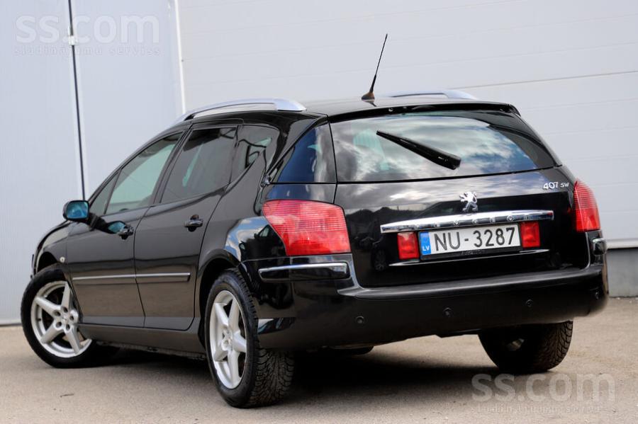 Melns Peugeot 407 2007 Tukums, ar dzinēja tilpumu 2.70 L un nobraukumu 367 tūkst. km par 2300 €, foto 5 vietnē AUTOMOTO.COM.LV