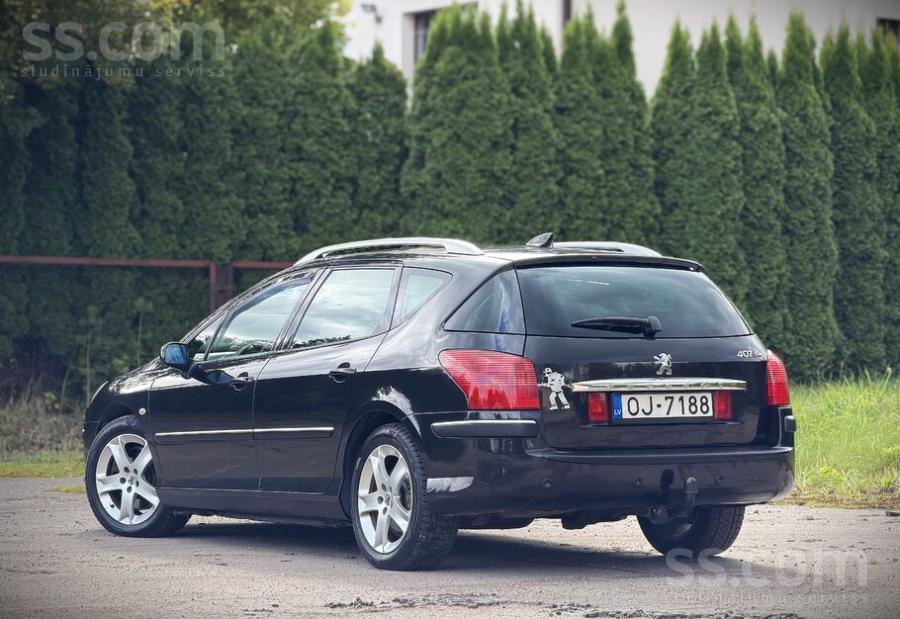 Melns Peugeot 407 2007 Jelgava, ar dzinēja tilpumu 2.00 L un nobraukumu 266 tūkst. km par 2290 €, foto 5 vietnē AUTOMOTO.COM.LV