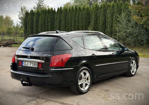 Melns Peugeot 407 2007 Jelgava, ar dzinēja tilpumu 2.00 L un nobraukumu 266 tūkst. km par 2290 €, foto 6 vietnē AUTOMOTO.COM.LV