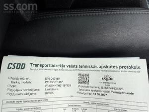 Melns Peugeot 407 2007 Jelgava, ar dzinēja tilpumu 2.00 L un nobraukumu 266 tūkst. km par 2290 €, foto 25 vietnē AUTOMOTO.COM.LV