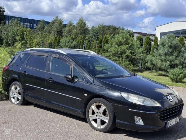 Black Peugeot 407 2008 in Vilnius, with an engine capacity of 2.00 L and mileage of 386 thousand km for 500 €, photo 3 on AUTOMOTO.COM.LV