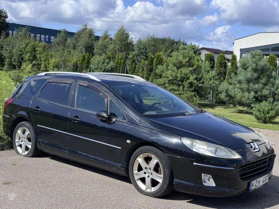 Black Peugeot 407 2008 in Vilnius, with an engine capacity of 2.00 L and mileage of 386 thousand km for 500 €, photo 4 on AUTOMOTO.COM.LV