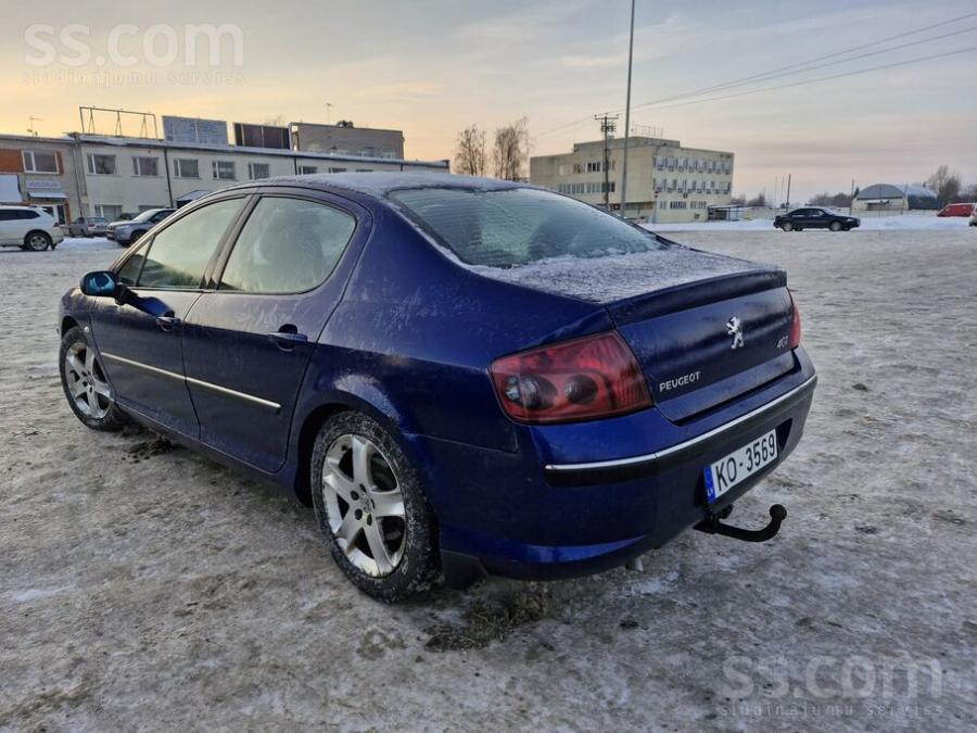 Blue Peugeot 407 2004 in Riga, with an engine capacity of 2.20 L and mileage of 208 thousand km for 950 €, photo 5 on AUTOMOTO.COM.LV
