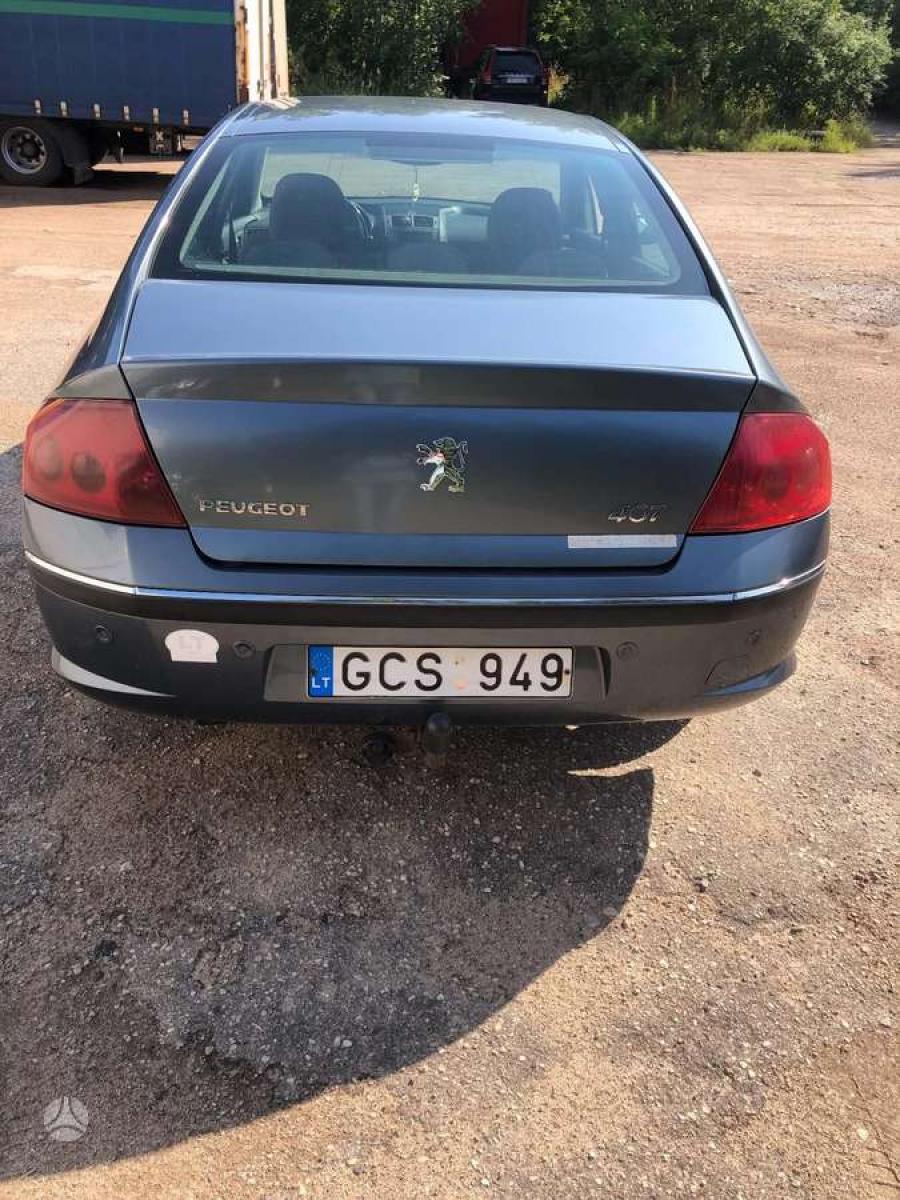 Zils Peugeot 407 2004 Utena, ar dzinēja tilpumu 2.00 L un nobraukumu 317 tūkst. km par 700 €, foto 5 vietnē AUTOMOTO.COM.LV