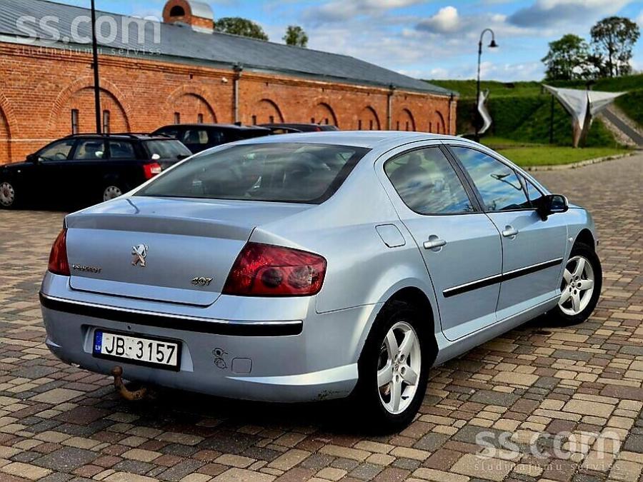 Blue Peugeot 407 2005 in Daugavpils, with an engine capacity of 1.60 L and mileage of 345 thousand km for 500 €, photo 6 on AUTOMOTO.COM.LV