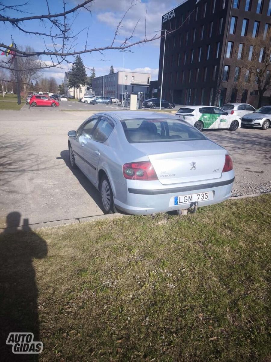 Blue Peugeot 407 2007 in Klaipeda, with an engine capacity of 1.60 L and mileage of 290 thousand km for 1050 €, photo 3 on AUTOMOTO.COM.LV