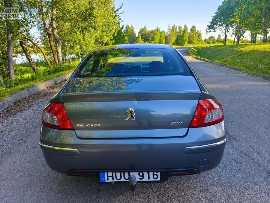 Blue Peugeot 407 2009 in Taurage, with an engine capacity of 1.60 L and mileage of 278 thousand km for 1850 €, photo 7 on AUTOMOTO.COM.LV
