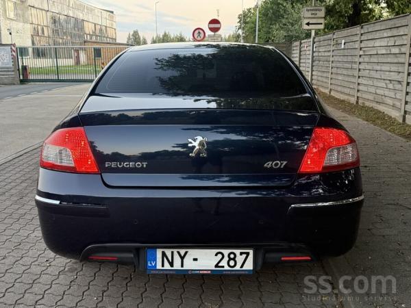 Blue Peugeot 407 2009 in Jelgava, with an engine capacity of 2.00 L and mileage of 183 thousand km for 2500 €, photo 10 on AUTOMOTO.COM.LV