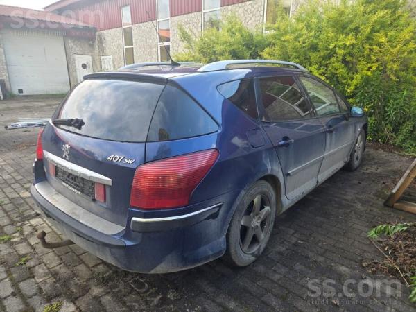 Blue Peugeot 407 2005 in Riga, with an engine capacity of 2.00 L and mileage of 310 thousand km for 700 €, photo 1 on AUTOMOTO.COM.LV