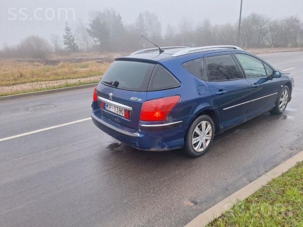 Blue Peugeot 407 2007 in Tukums, with an engine capacity of 2.00 L and mileage of 325 thousand km for 1500 €, photo 3 on AUTOMOTO.COM.LV