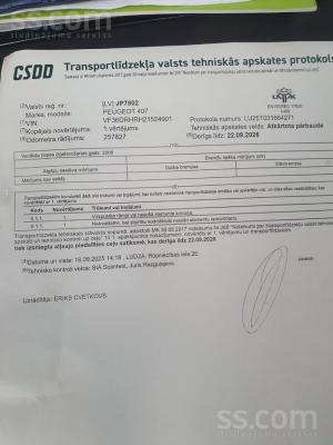 Зеленый Пежо 407 2006 в Лудза, объемом двигателя 2.00 л и пробегом 258 тыс. км за 1000 €, фото 13 на AUTOMOTO.COM.LV