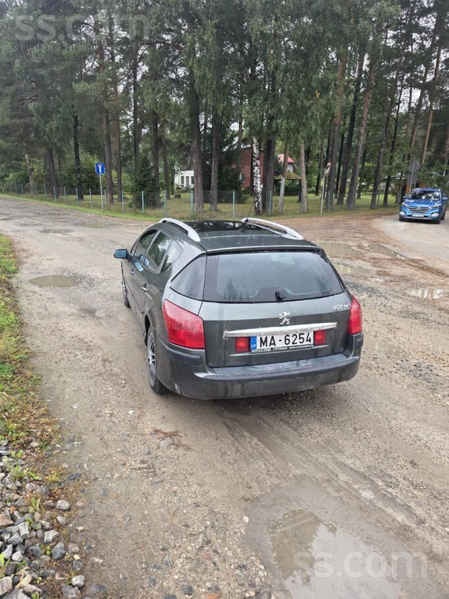 Zaļš Peugeot 407 2007 Rīga, ar dzinēja tilpumu 1.60 L un nobraukumu 320 tūkst. km par 1000 €, foto 3 vietnē AUTOMOTO.COM.LV