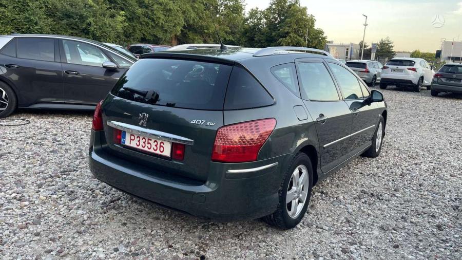 Zaļš Peugeot 407 2010 Kauņa, ar dzinēja tilpumu 1.56 L un nobraukumu 158 tūkst. km par 2550 €, foto 5 vietnē AUTOMOTO.COM.LV
