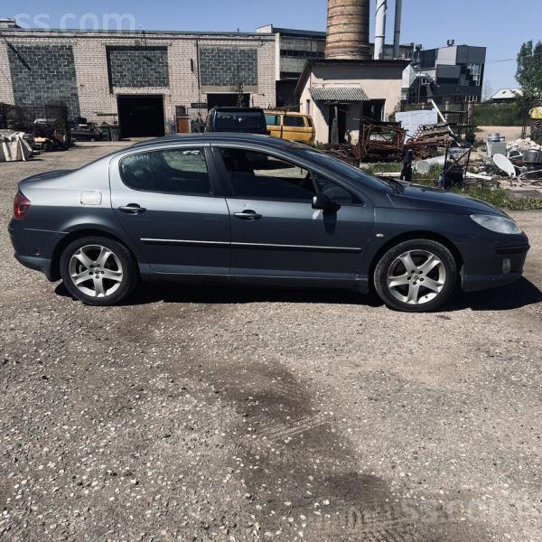 Grey Peugeot 407 2003 in Valmiera, with an engine capacity of 2.20 L and mileage of 0 thousand km for 5150 €, photo 6 on AUTOMOTO.COM.LV