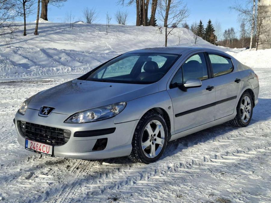 Grey Peugeot 407 2004 in Plunge, with an engine capacity of 1.56 L and mileage of 423 thousand km for 1450 €, photo 1 on AUTOMOTO.COM.LV