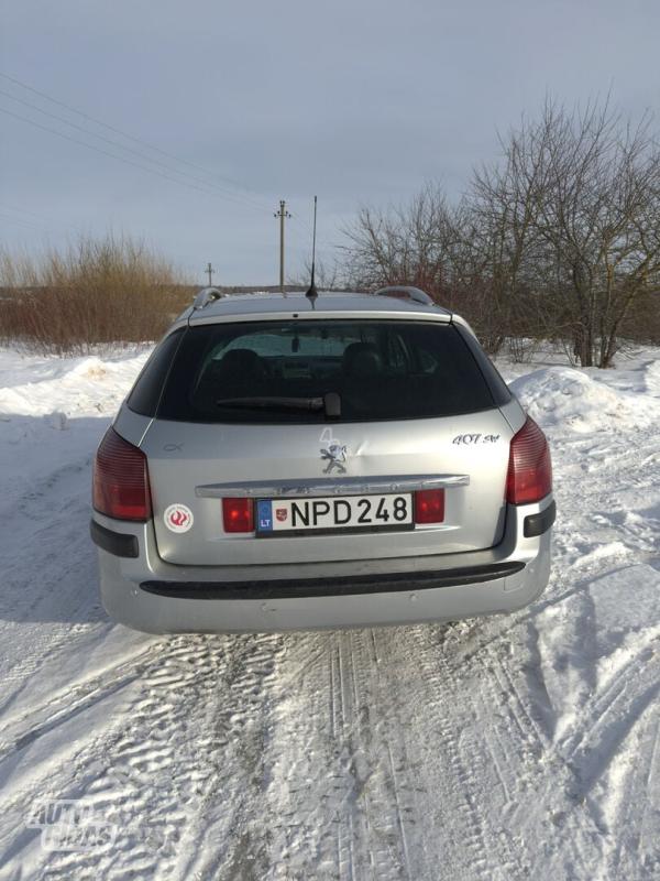 Grey Peugeot 407 2005 in Vilnius, with an engine capacity of 1.60 L and mileage of 253 thousand km for 550 €, photo 5 on AUTOMOTO.COM.LV