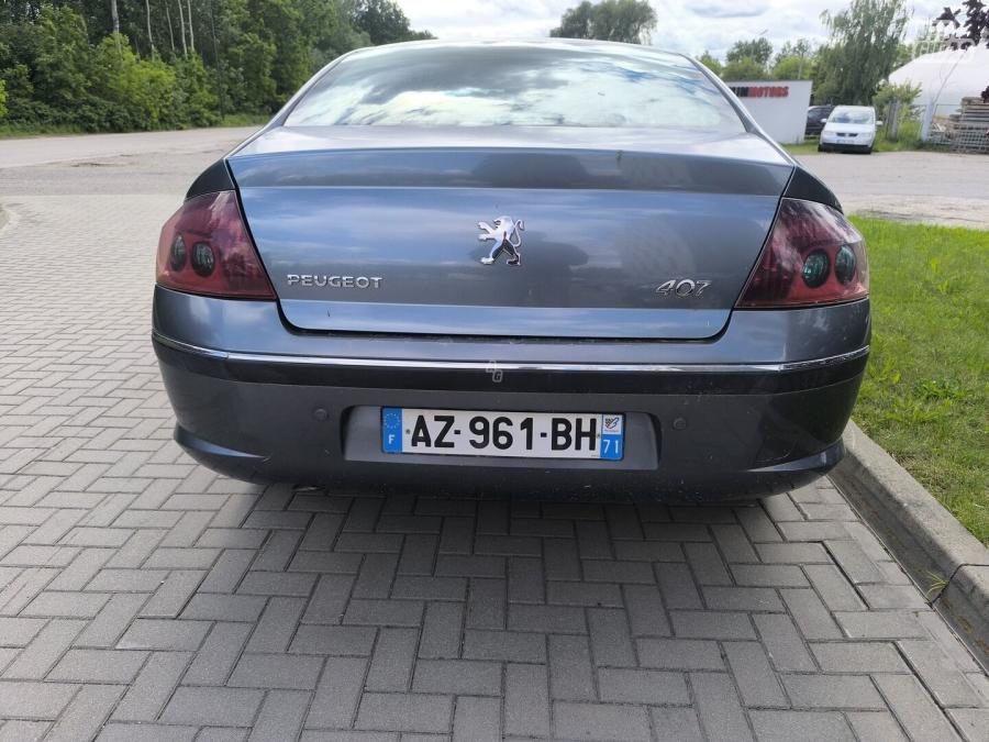 Pelēks Peugeot 407 2005 Kauņa, ar dzinēja tilpumu 2.00 L un nobraukumu 240 tūkst. km par 1200 €, foto 3 vietnē AUTOMOTO.COM.LV