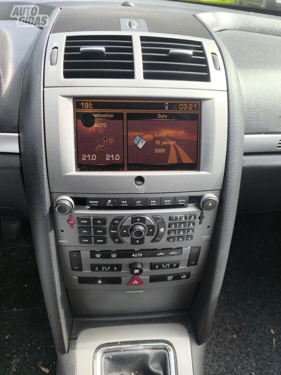 Pelēks Peugeot 407 2005 Kauņa, ar dzinēja tilpumu 2.00 L un nobraukumu 240 tūkst. km par 1200 €, foto 10 vietnē AUTOMOTO.COM.LV
