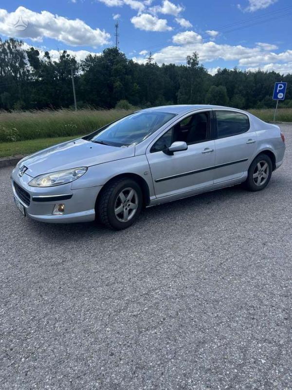 Grey Peugeot 407 2005 in Prienai, with an engine capacity of 1.56 L and mileage of 294 thousand km for 1199 €, photo 2 on AUTOMOTO.COM.LV
