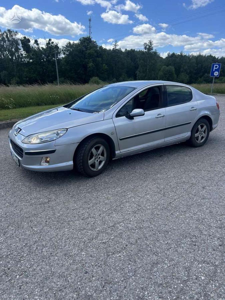 Grey Peugeot 407 2005 in Prienai, with an engine capacity of 1.56 L and mileage of 294 thousand km for 1199 €, photo 3 on AUTOMOTO.COM.LV