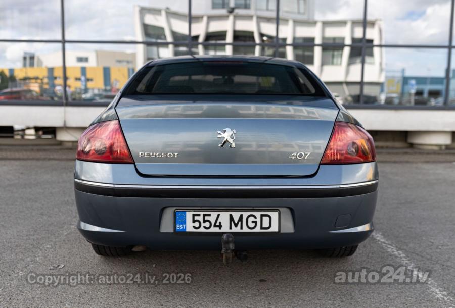 Pelēks Peugeot 407 2005 Tallina, ar dzinēja tilpumu 2.00 L un nobraukumu 186 tūkst. km par 1999 €, foto 6 vietnē AUTOMOTO.COM.LV