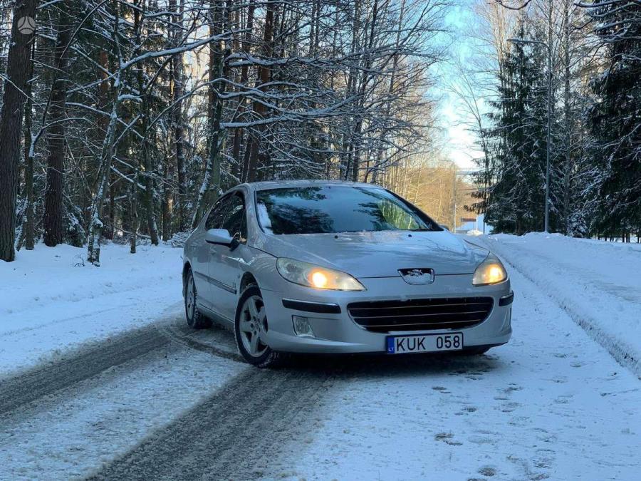 Grey Peugeot 407 2006 in Alytus, with an engine capacity of 1.56 L and mileage of 455 thousand km for 1010 €, photo 1 on AUTOMOTO.COM.LV