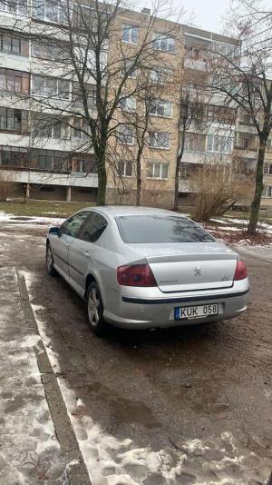 Grey Peugeot 407 2006 in Alytus, with an engine capacity of 1.56 L and mileage of 455 thousand km for 1010 €, photo 2 on AUTOMOTO.COM.LV