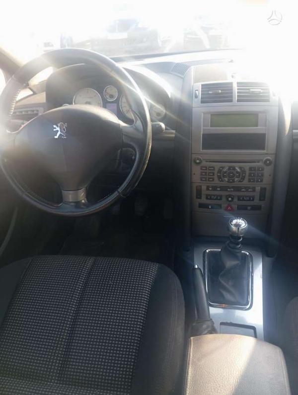 Pelēks Peugeot 407 2006 Šauļi, ar dzinēja tilpumu 2.18 L un nobraukumu 308 tūkst. km par 790 €, foto 6 vietnē AUTOMOTO.COM.LV