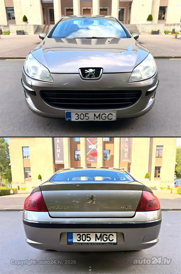 Grey Peugeot 407 2006 in Tallinn, with an engine capacity of 2.00 L and mileage of 187 thousand km for 999 €, photo 5 on AUTOMOTO.COM.LV