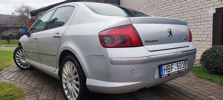 Pelēks Peugeot 407 2007 Šauļi, ar dzinēja tilpumu 2.72 L un nobraukumu 265 tūkst. km par 1450 €, foto 8 vietnē AUTOMOTO.COM.LV