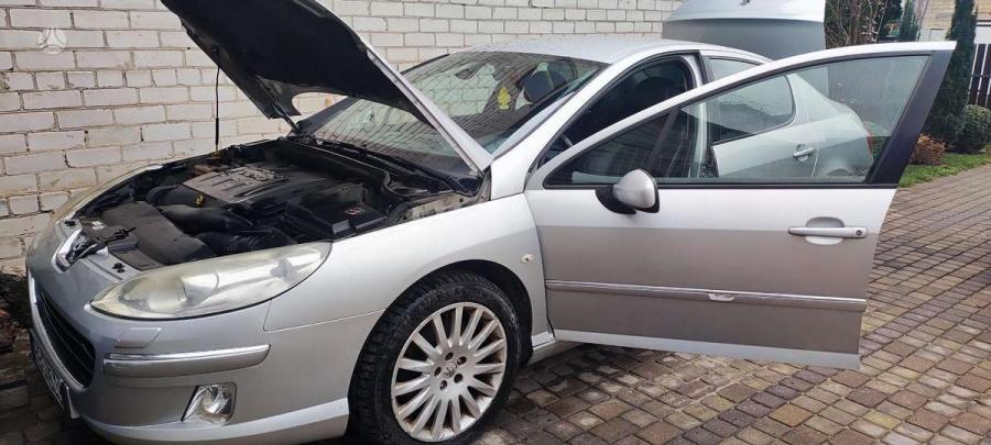 Pelēks Peugeot 407 2007 Šauļi, ar dzinēja tilpumu 2.72 L un nobraukumu 265 tūkst. km par 1450 €, foto 10 vietnē AUTOMOTO.COM.LV
