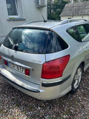 Grey Peugeot 407 2004 in Vilnius, with an engine capacity of 2.00 L and mileage of 300 thousand km for 900 €, photo 5 on AUTOMOTO.COM.LV
