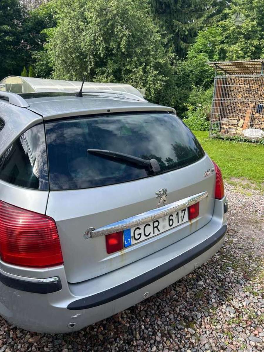 Grey Peugeot 407 2004 in Vilnius, with an engine capacity of 2.00 L and mileage of 300 thousand km for 900 €, photo 6 on AUTOMOTO.COM.LV
