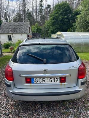 Grey Peugeot 407 2004 in Vilnius, with an engine capacity of 2.00 L and mileage of 300 thousand km for 900 €, photo 13 on AUTOMOTO.COM.LV