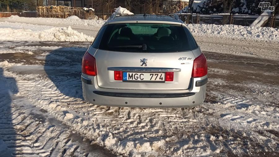 Grey Peugeot 407 2005 in Ariogala, with an engine capacity of 1.60 L and mileage of 262 thousand km for 1500 €, photo 7 on AUTOMOTO.COM.LV