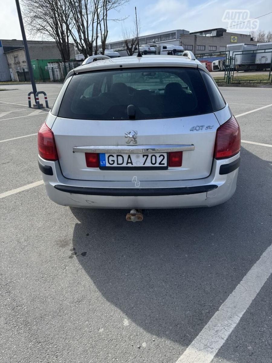 Grey Peugeot 407 2005 in Klaipeda, with an engine capacity of 1.60 L and mileage of 300 thousand km for 990 €, photo 6 on AUTOMOTO.COM.LV