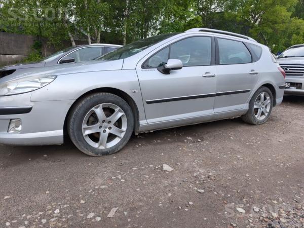 Grey Peugeot 407 2005 in Riga, with an engine capacity of 2.00 L and mileage of 350 thousand km for 900 €, photo 1 on AUTOMOTO.COM.LV