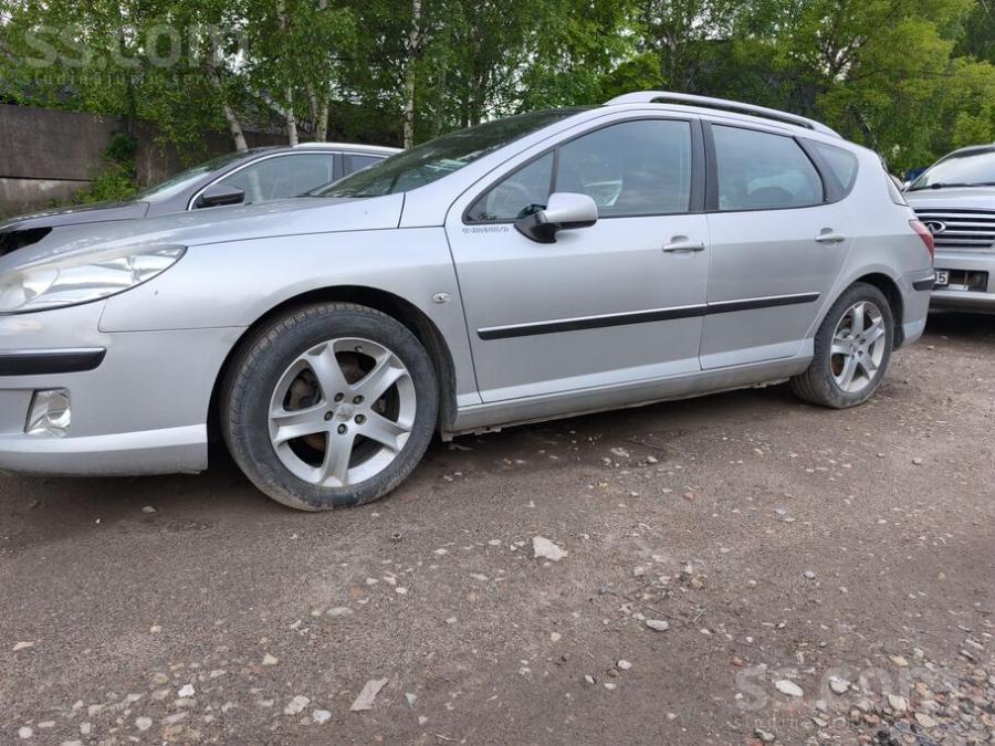 Grey Peugeot 407 2005 in Riga, with an engine capacity of 2.00 L and mileage of 350 thousand km for 900 €, photo 1 on AUTOMOTO.COM.LV