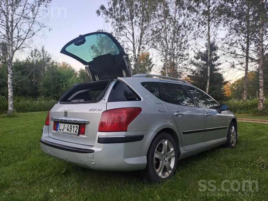 Grey Peugeot 407 2005 in Cesis, with an engine capacity of 2.00 L and mileage of 267 thousand km for 2450 €, photo 5 on AUTOMOTO.COM.LV